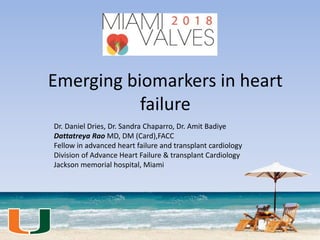 Newer biomarkers in heart failure | PPTX | Heart and Cardiovascular ...
