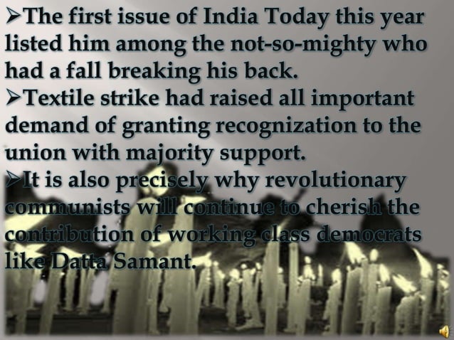 Datta samant- a name to remembered | PPT