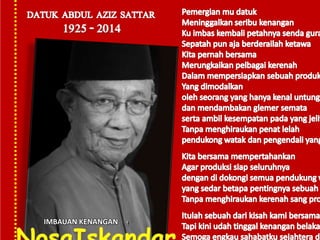 Datuk aziz sattar | PPT
