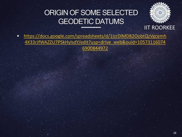Datum | PPTX | Geography | Science