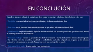 QUE ES EL DATUM EN GEODESIA CONCEPTOS BASICOS DEL DATUM | PPTX