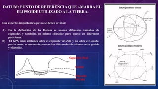 QUE ES EL DATUM EN GEODESIA CONCEPTOS BASICOS DEL DATUM | PPTX