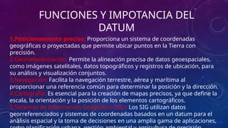 QUE ES EL DATUM EN GEODESIA CONCEPTOS BASICOS DEL DATUM | PPTX