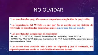 QUE ES EL DATUM EN GEODESIA CONCEPTOS BASICOS DEL DATUM | PPTX