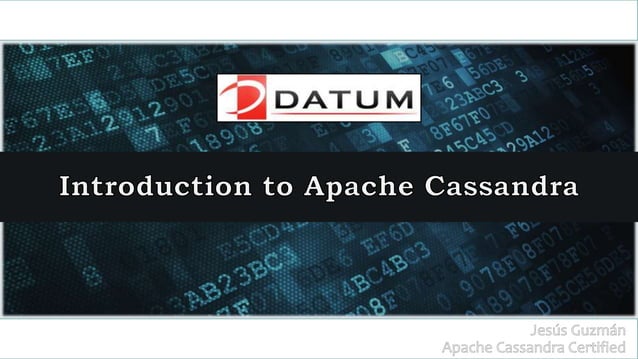 Introduction to Apache Cassandra | PPT