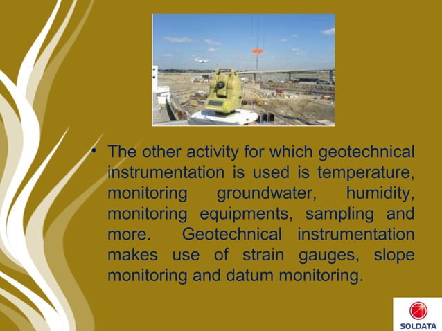 Datum monitoring and geotechnical instrumentation | PPT