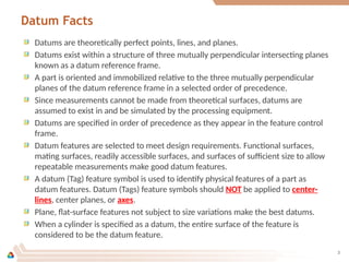 General Dimensioning and Tolerancing Basis | PPTX