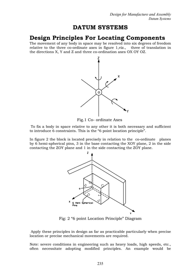 Datum systems-DFMA- in precision engg | PDF | Physics | Science