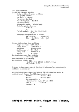 Datum systems-DFMA- in precision engg | PDF