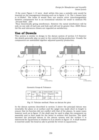 Datum systems-DFMA- in precision engg | PDF