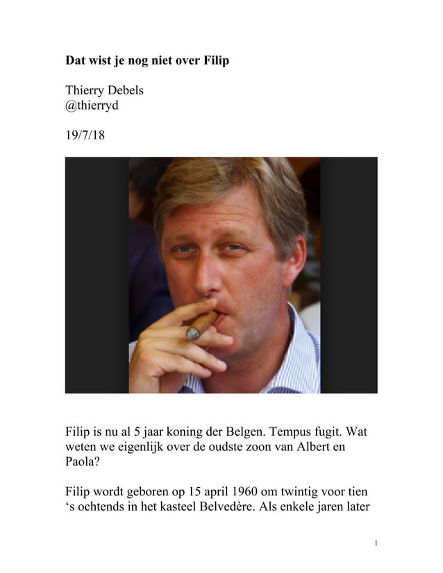Dat wist je nog niet over Filip | PDF
