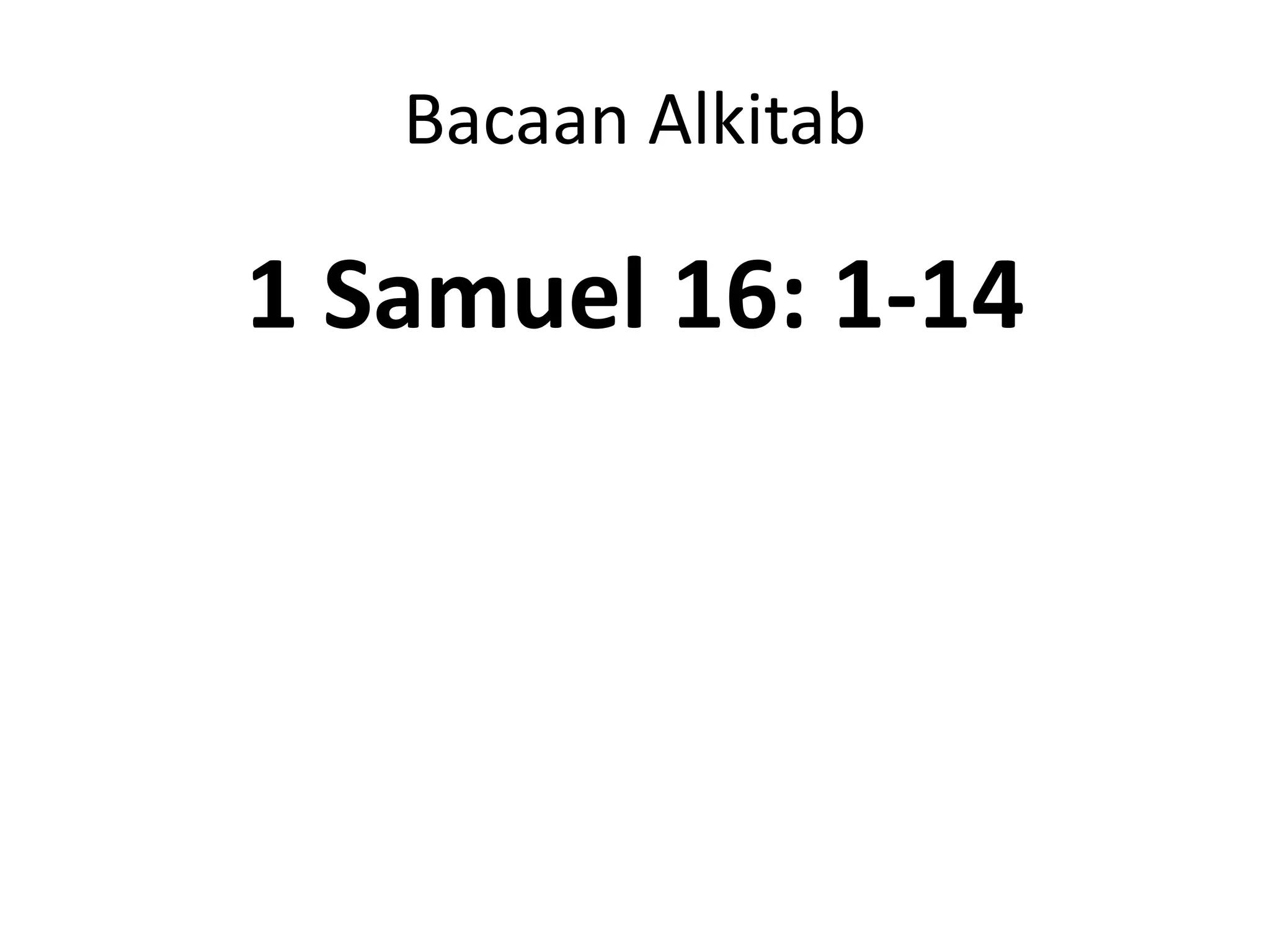 Daud dalam alkitab | PPTX