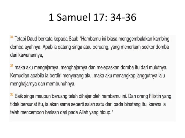 Daud dalam alkitab | PPTX