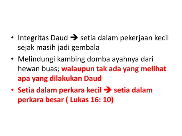 Daud dalam alkitab | PPTX