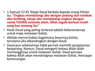 Daud dalam alkitab | PPTX