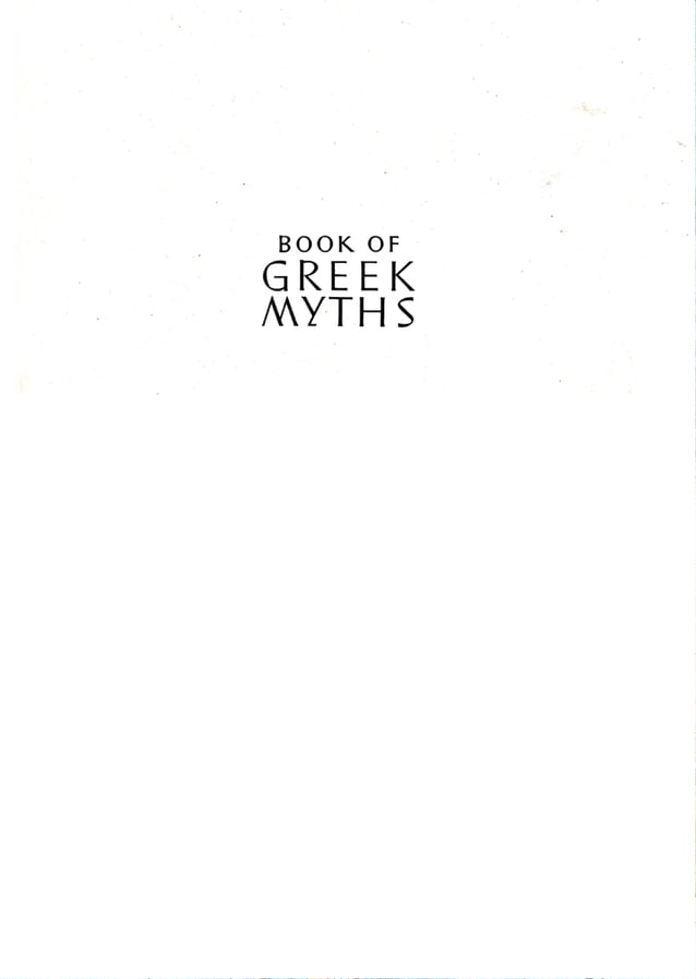 D'aulaires' Book of Greek Myths | PDF