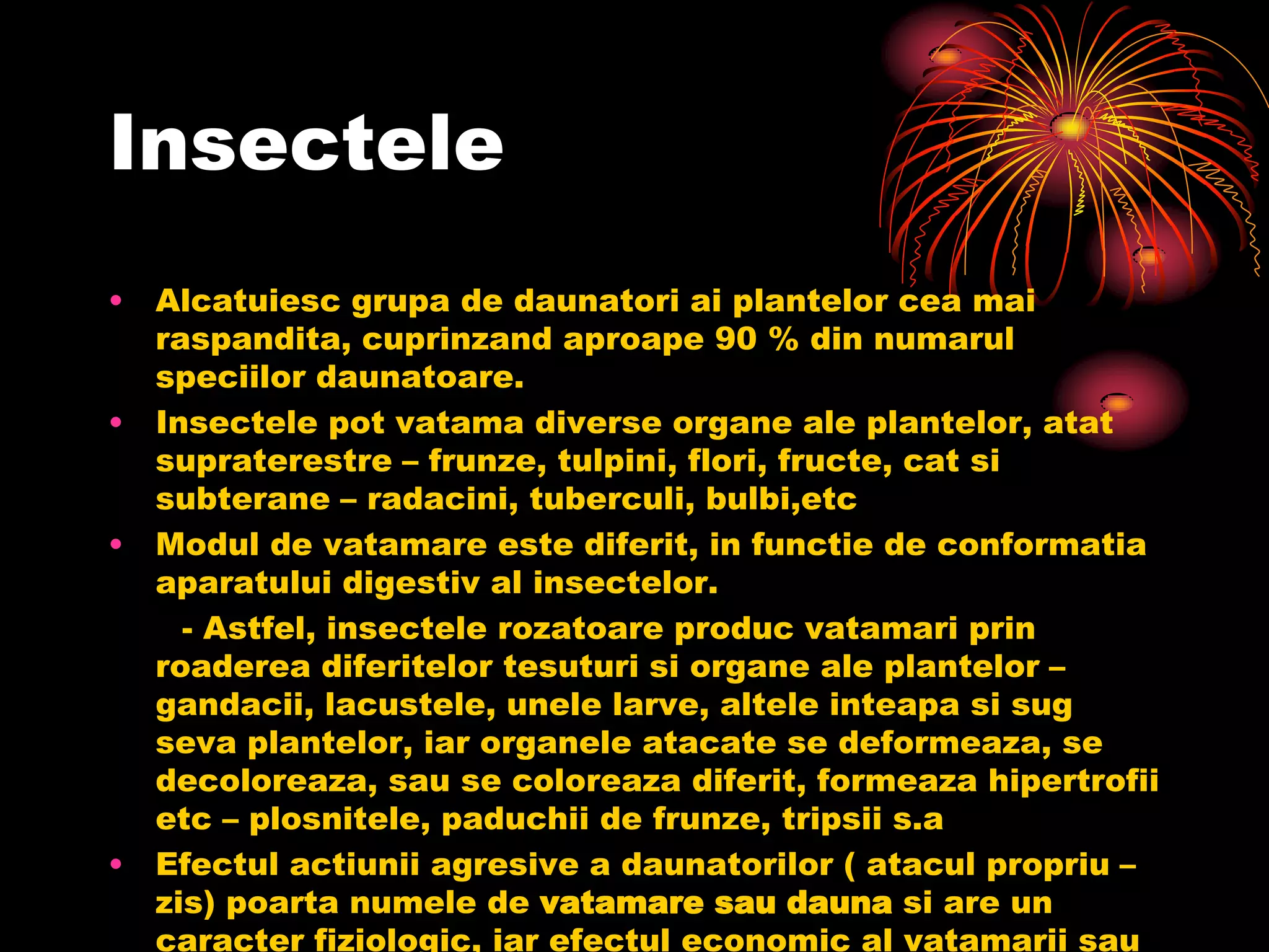 Daunatorii plantelor, daunele produse de daunatori | PDF