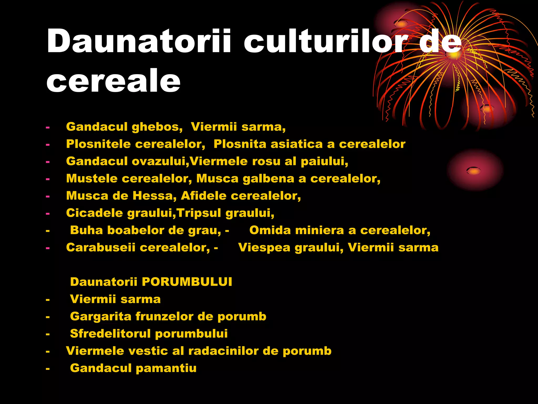 Daunatorii plantelor, daunele produse de daunatori | PDF