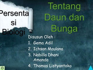 Daun dan bunga | PPTX
