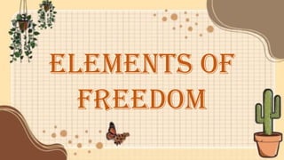 Freedom of the human person AND THE WORLD | PPTX