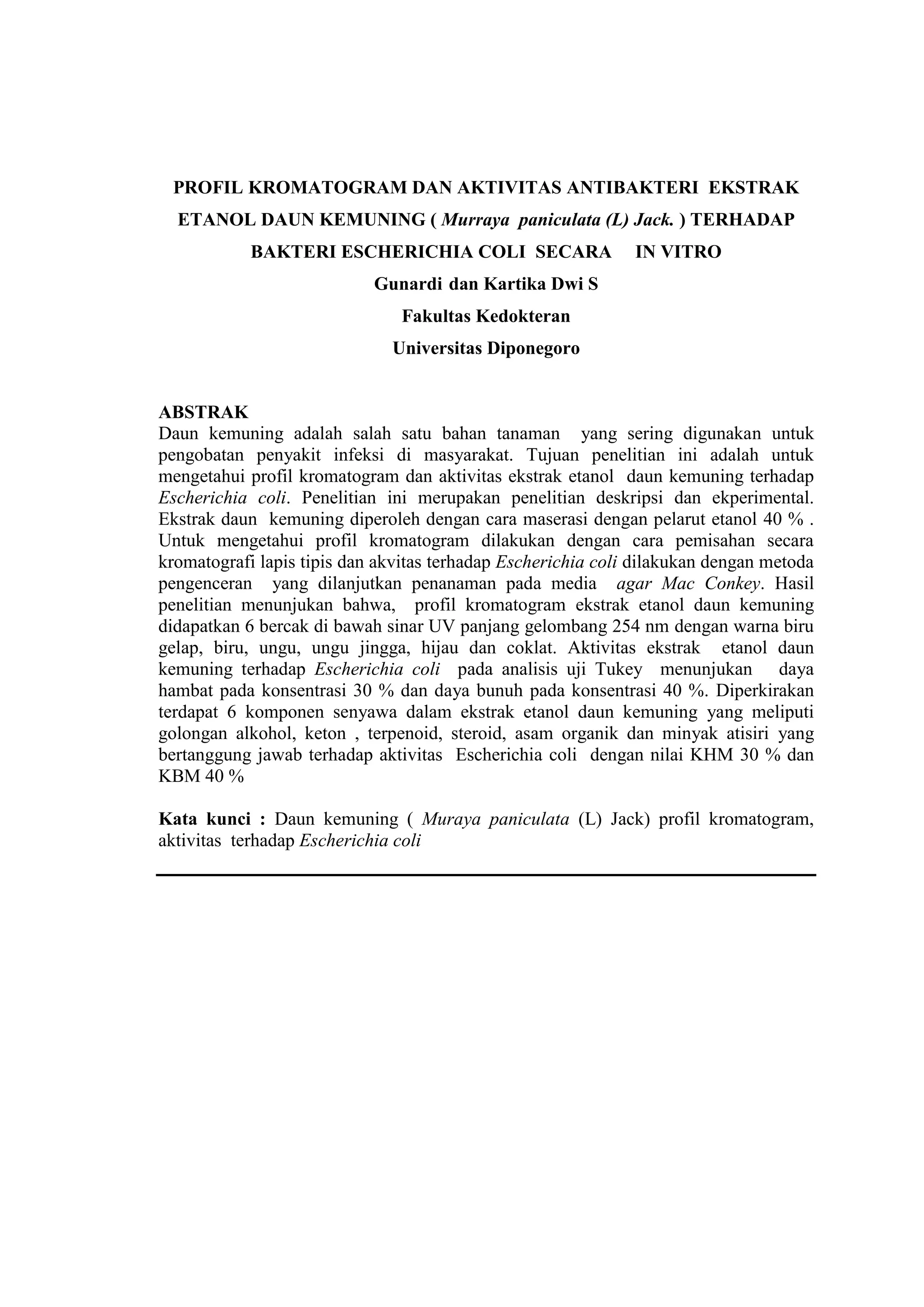 Daun kemuning | PDF