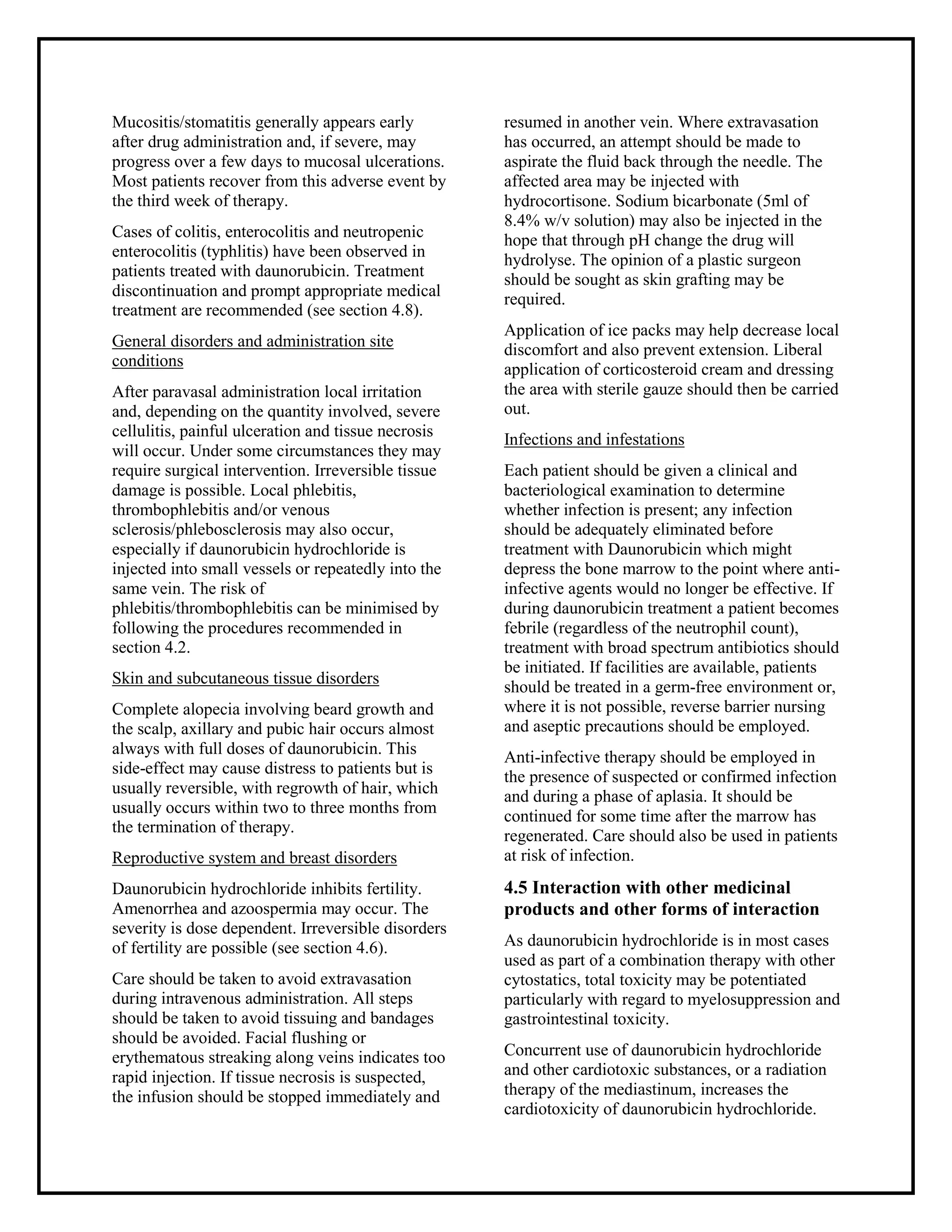 Daunorubicin 20mg powder for i.v. injection smpc taj pharmaceuticals | PDF