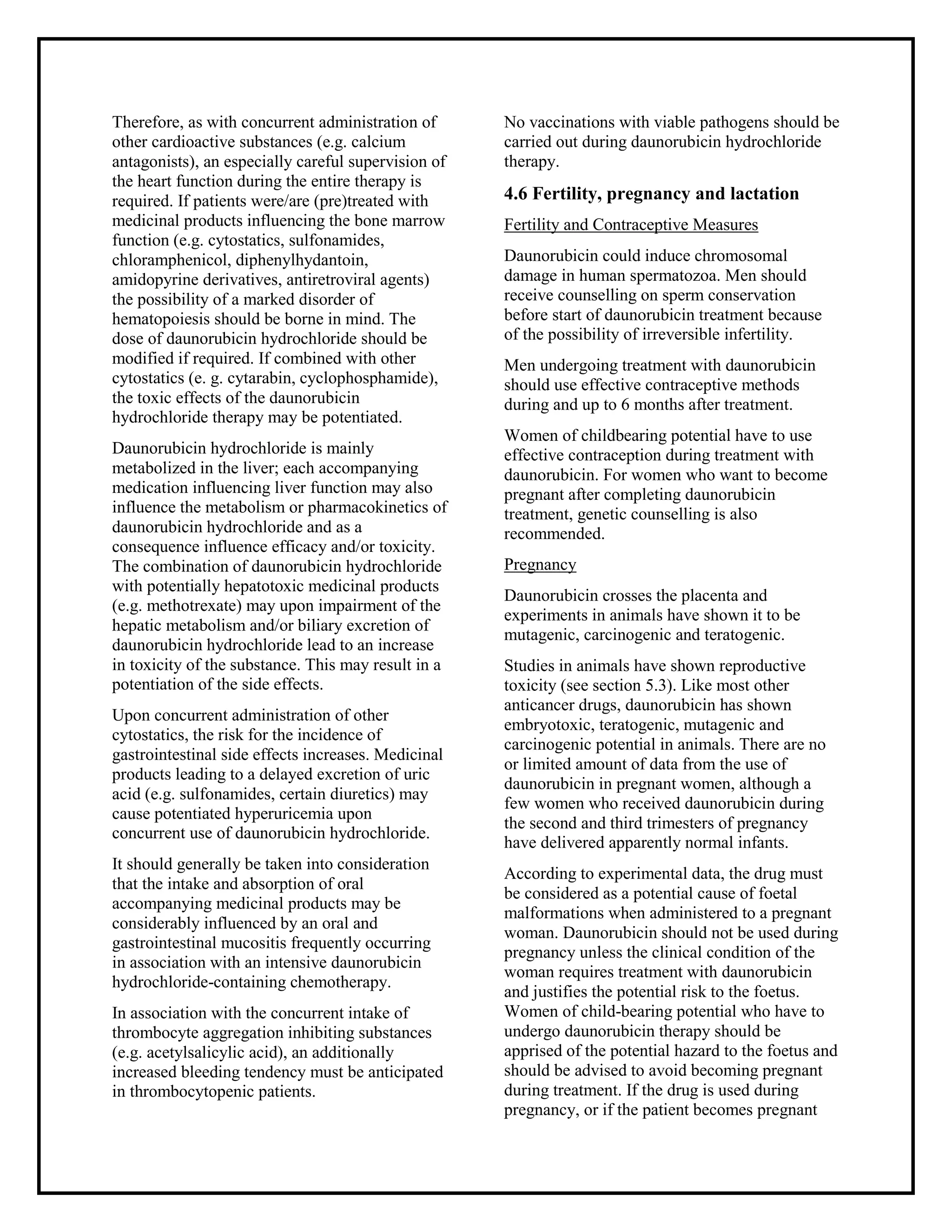 Daunorubicin 20mg powder for i.v. injection smpc taj pharmaceuticals | PDF