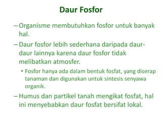 DAUR-BIOGEOKIMIA daur nitrogen, daur air , oksigen dll | PPT