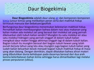 Daur biogeokimia dan pencemaran lingkungan | PPTX