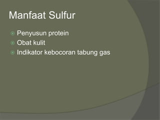 Daur biogeokimia sulfur | PPTX