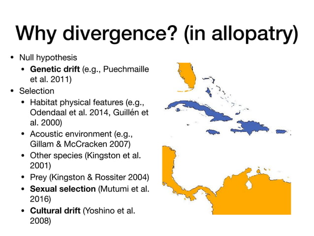 Using Genetics to Explain Acoustic Divergence in the Pteronotus ...
