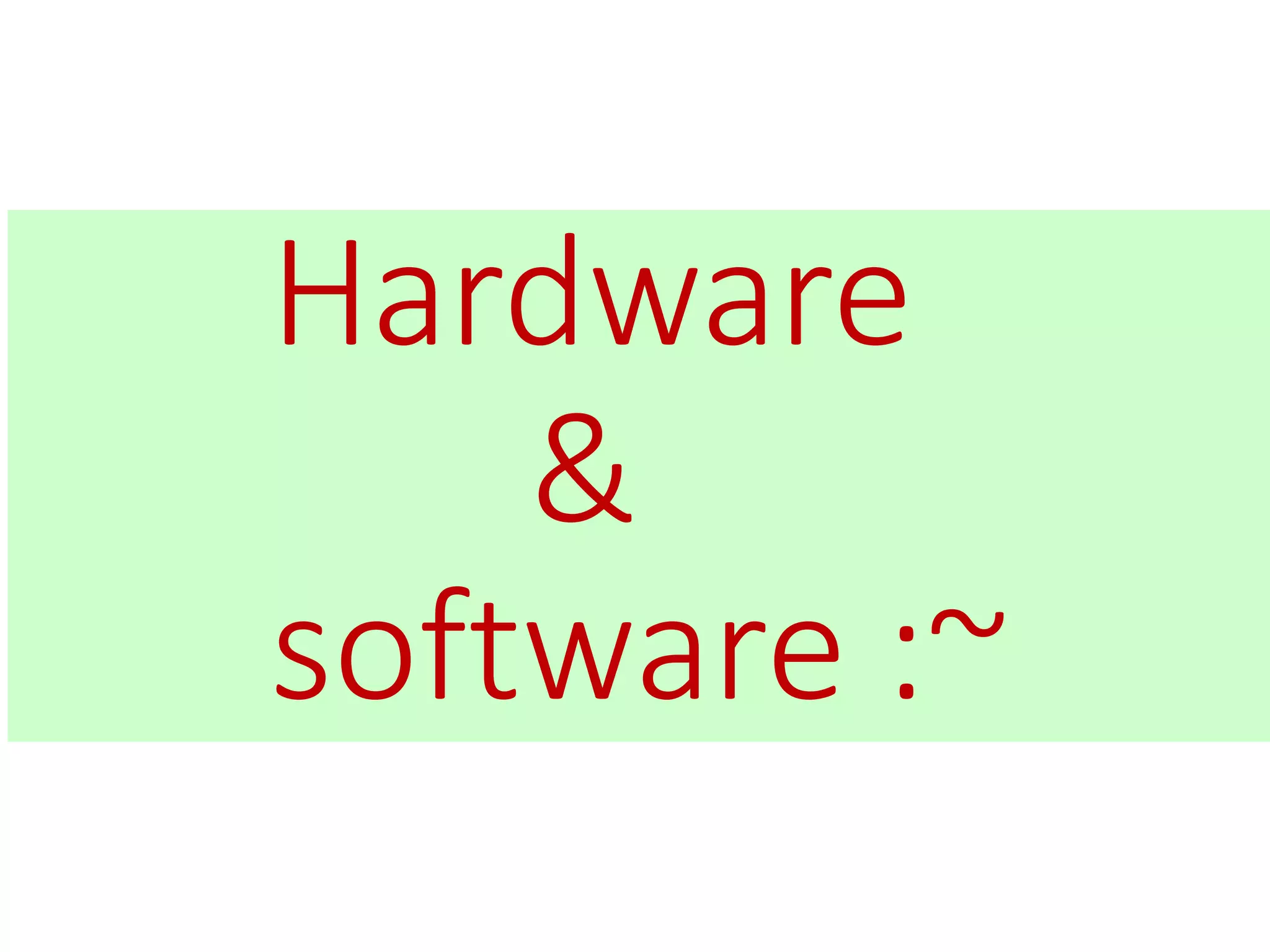 Components of Computer system | PPT