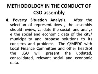 Davao conduct of cso assembly usep | PPTX