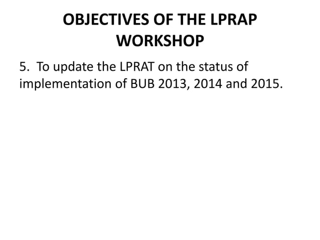 Davao lprap workshop usep | PPT