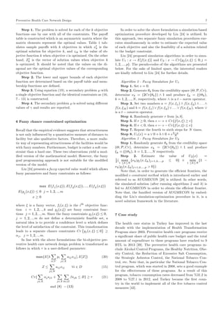 Fuzzy Bi-Objective Preventive Health Care Network Design | PDF