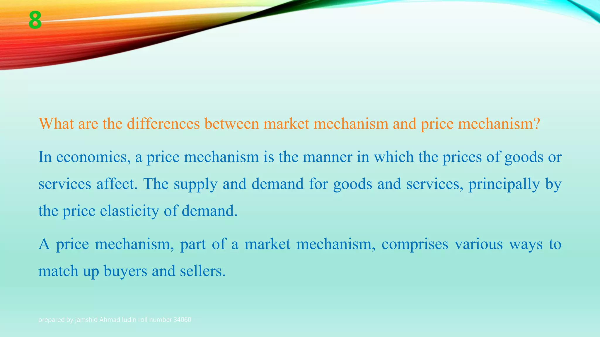 market mechanism | PPTX