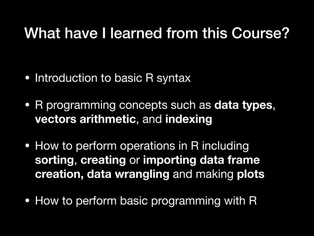 Data science : R Basics Harvard University | PPT