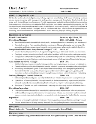 Dave awer resume 2016 | PDF