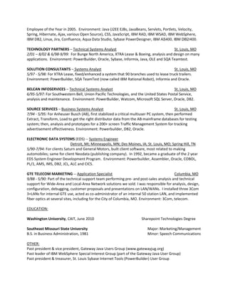 Dave Blankenship Computer Systems Analyst Short | PDF