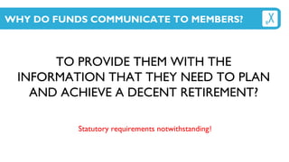 Retirement Fund Communication by Dave Crawford | PPT
