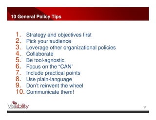 Developing Your Organization’s Social Media Policy | PDF | Business ...