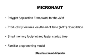 Event-driven Applications with Kafka, Micronaut, and AWS Lambda | Dave Klein, Confluent | PPT