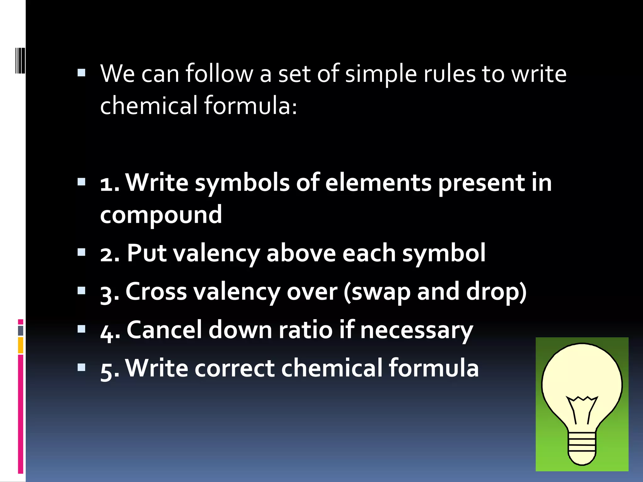 writing chemical formulas | PPTX