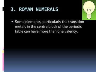 writing chemical formulas | PPTX