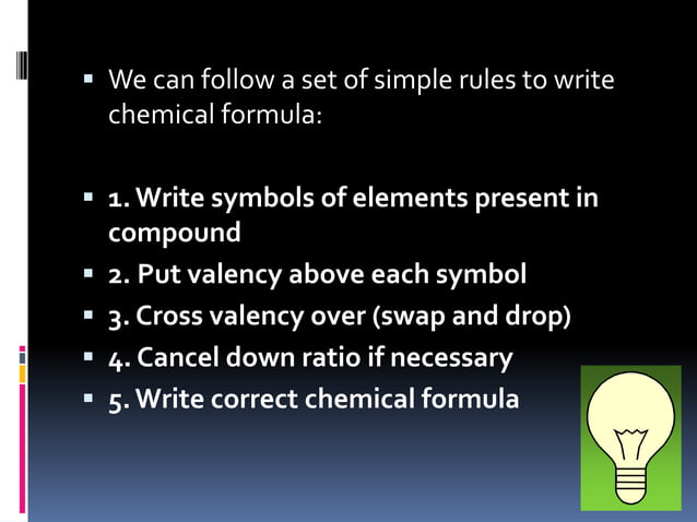 writing chemical formulas | PPTX
