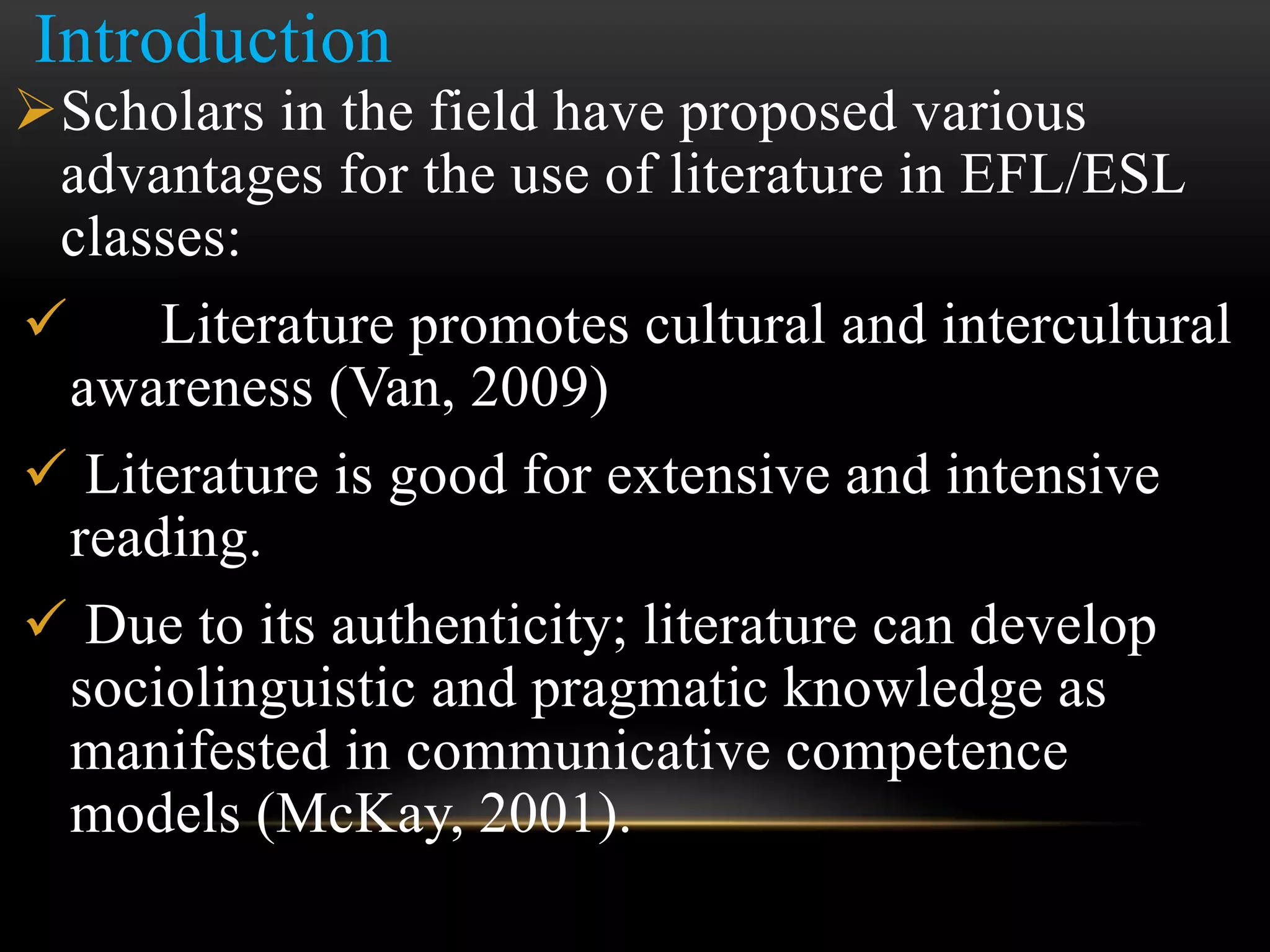 Literature in Language Teaching | PPTX