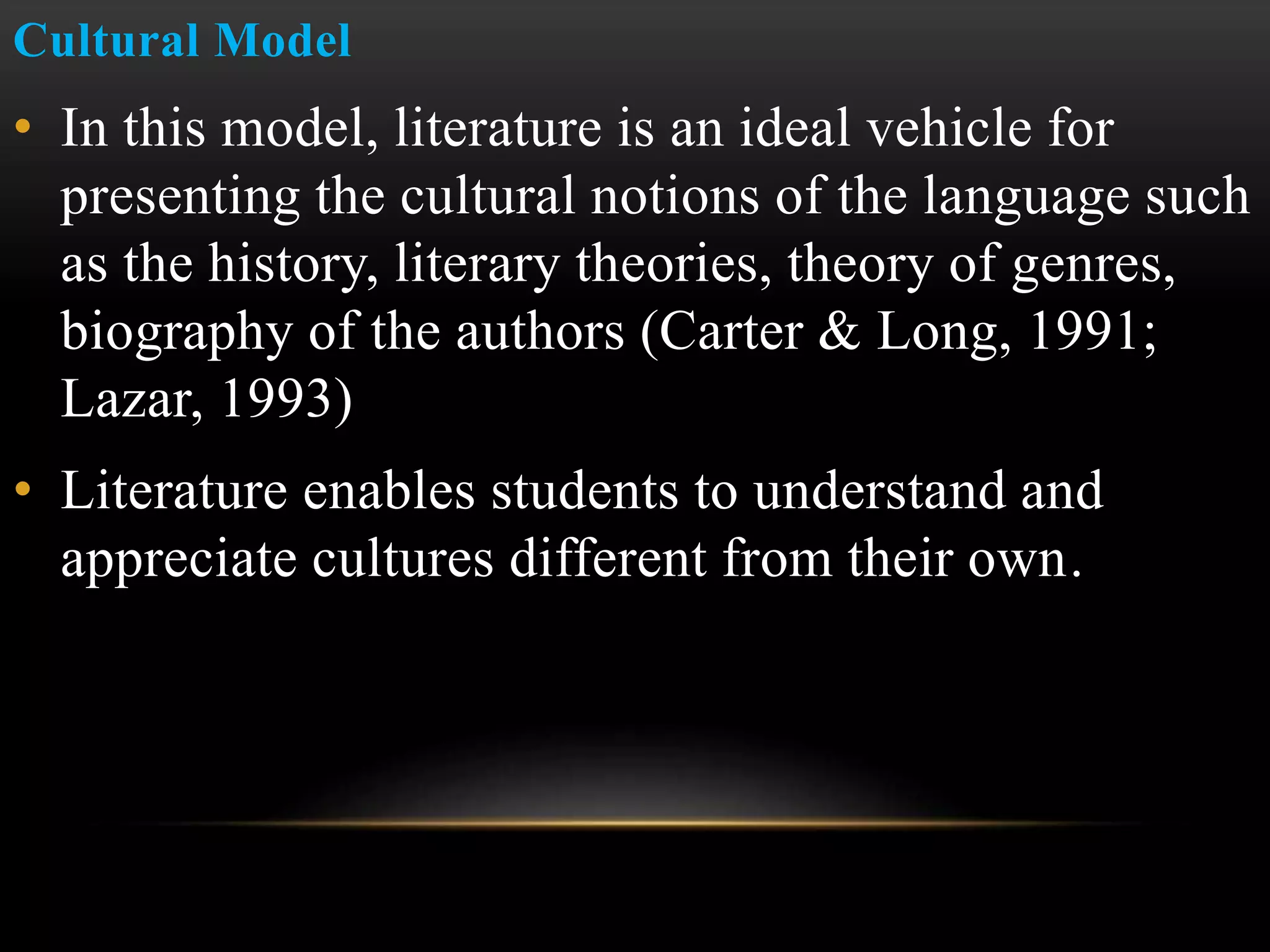 Literature in Language Teaching | PPTX