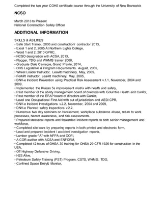 Dave's resume | DOCX