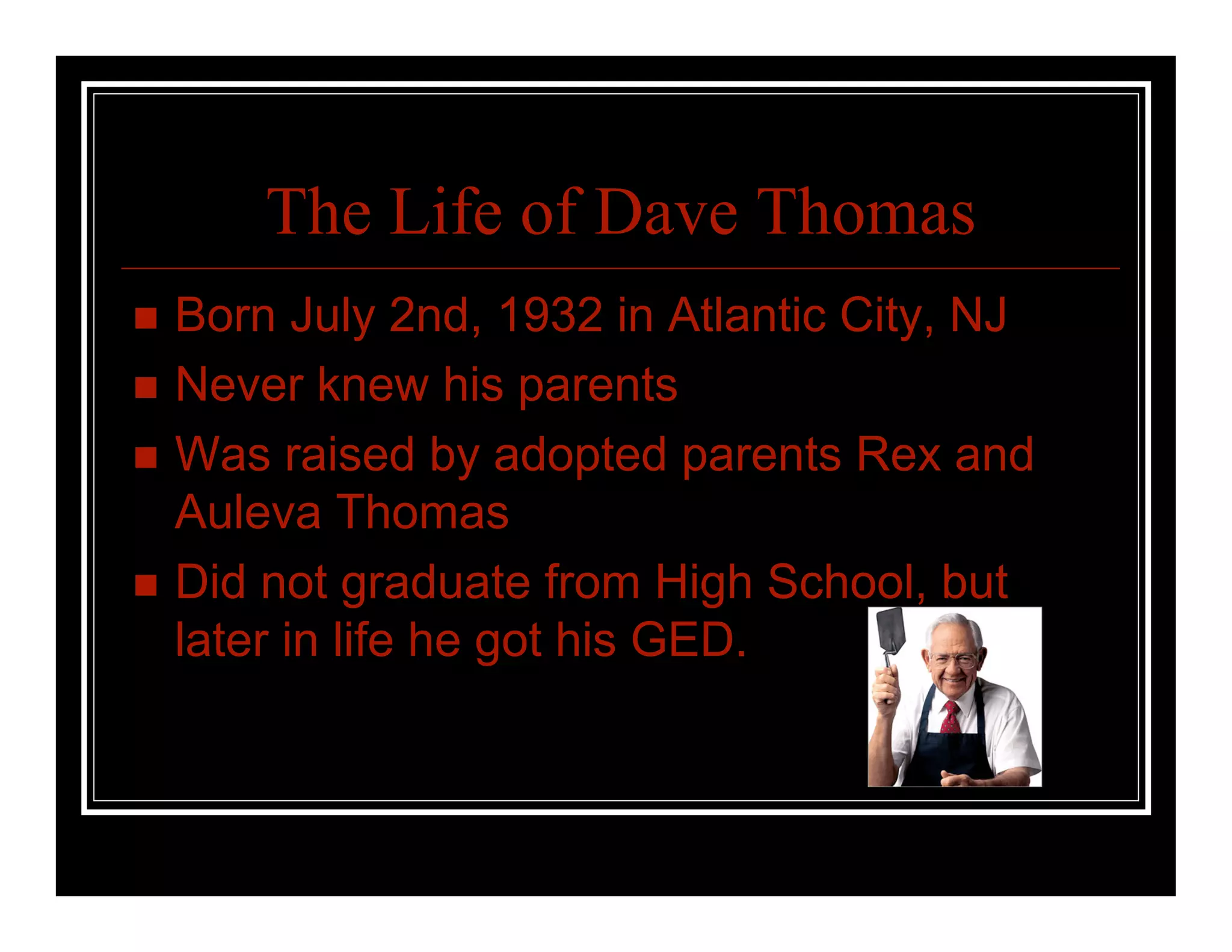 Dave Thomas | PPT