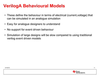 Analogue Behavioral Modelling: An Inconvenient Truth | PPT